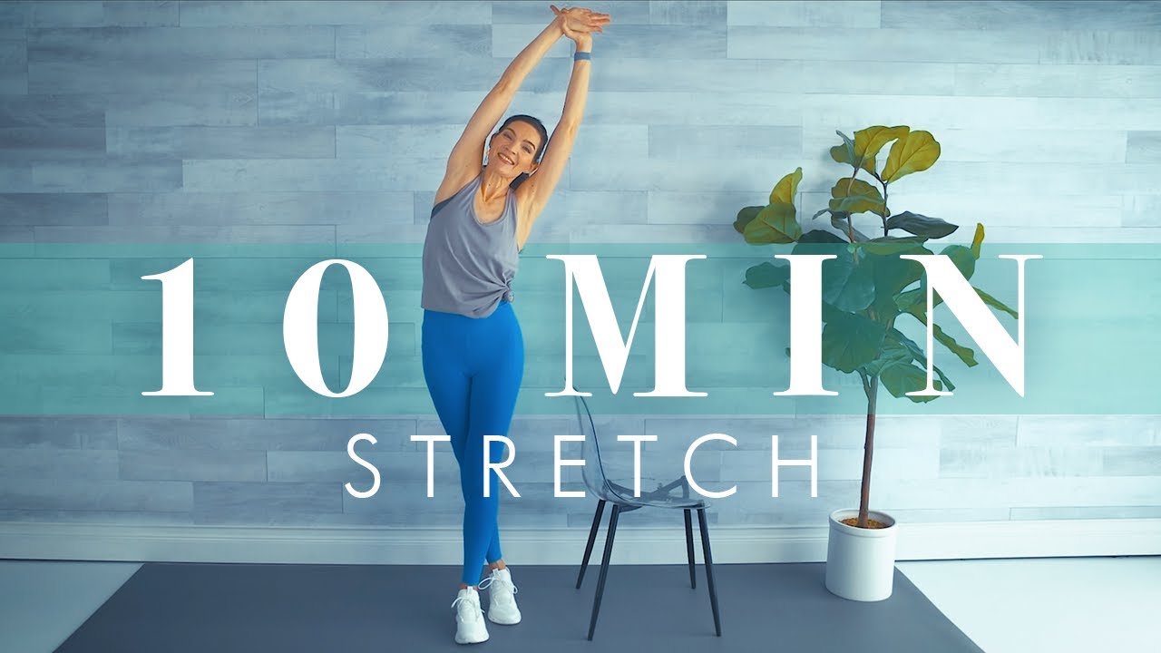 10 Minute Standing Stretch Routine Stretching Exercises For Seniors